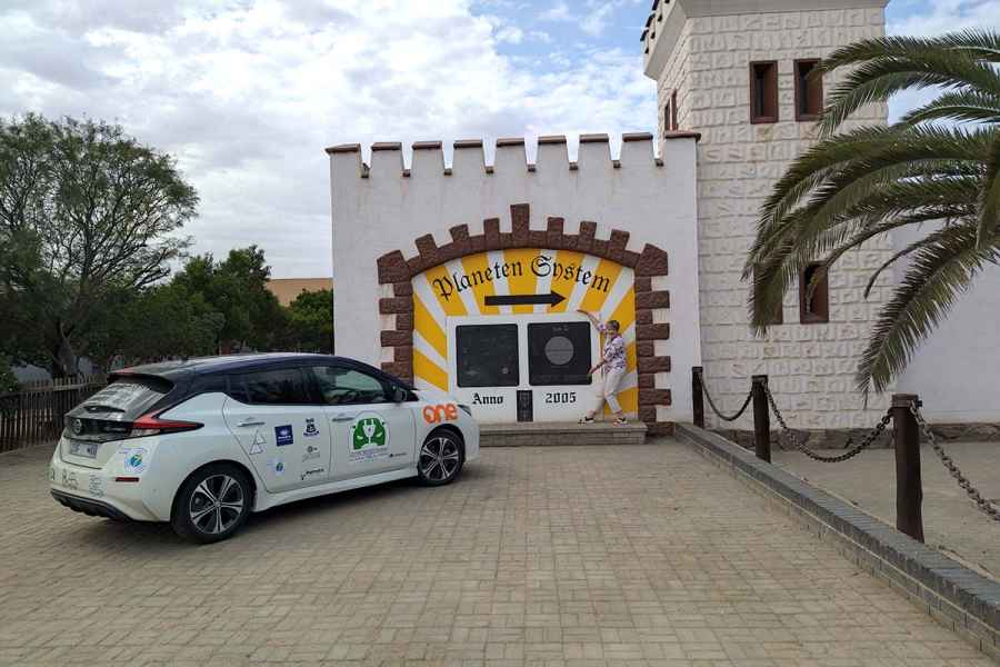 Nissan Leaf excursion to Swakopmund - Electric Vehicles Namibia